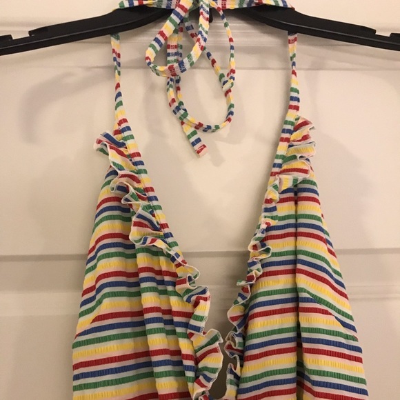 SOLID & STRIPED | Swim | Solid Striped Rainbow Striped One Piece ...